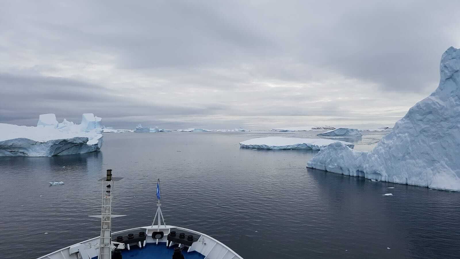 Navigating-through-open-channels-packed-with-ice - Swoop Antarctica Blog