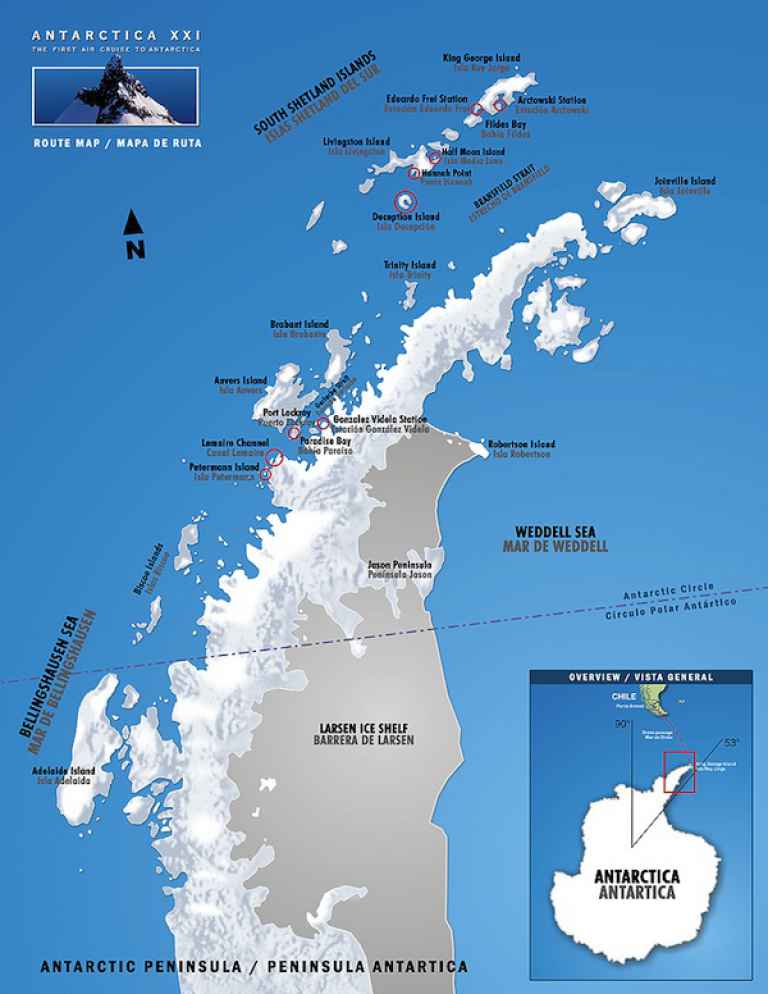 Antarctica Map | Swoop Antarctica